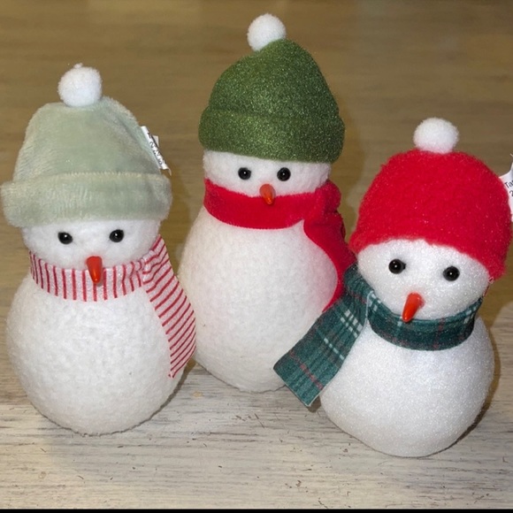 Target | Holiday | Set Of 3 Mini Snowman Target Bullseye Christmas 222 ...